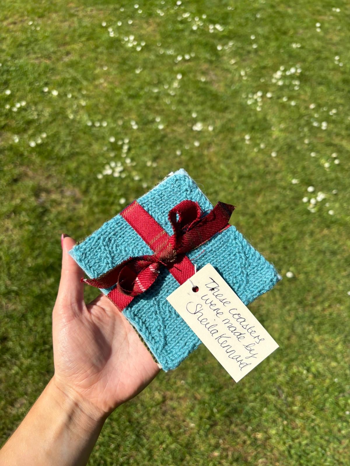 Knitted Coasters | The Draper's Shop at Dunollie Museum, Castle & Grounds